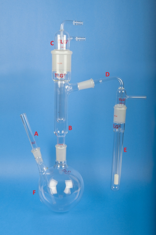 Regular Cyanide Distillation Apparatus TLG®, Receiver tube 29/42 joint ...