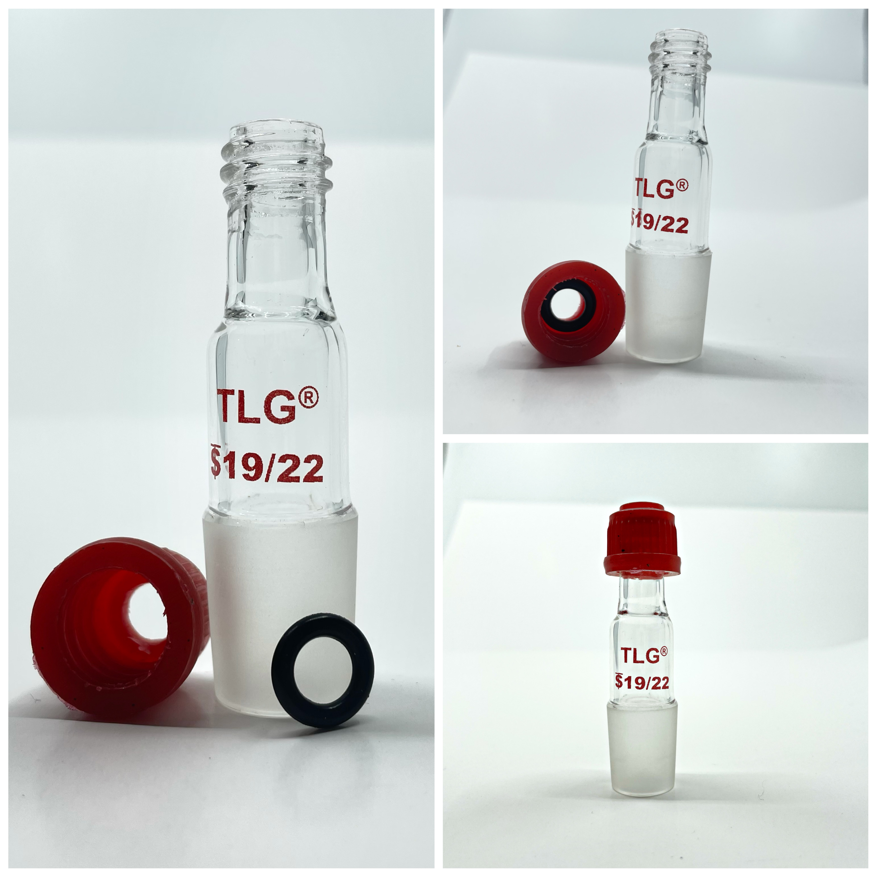 Buy Online – Adapter, Inlet or Thermometer, 19/22 joint, Compression Cap with Viton O-ring ...